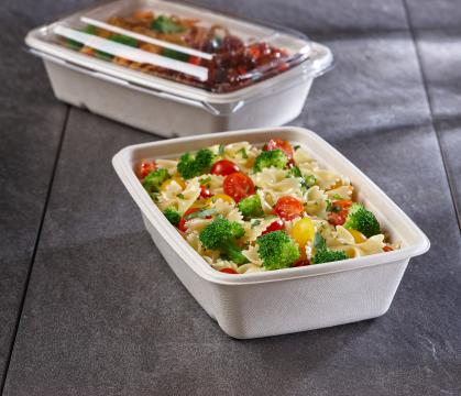 Pulp Plus® 36 oz. Rectangle Container | Sabert